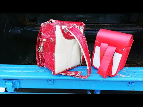 20200206 ゴミ収集車 回転板式 Garbage truck Loading red randoseru bag sisters ...