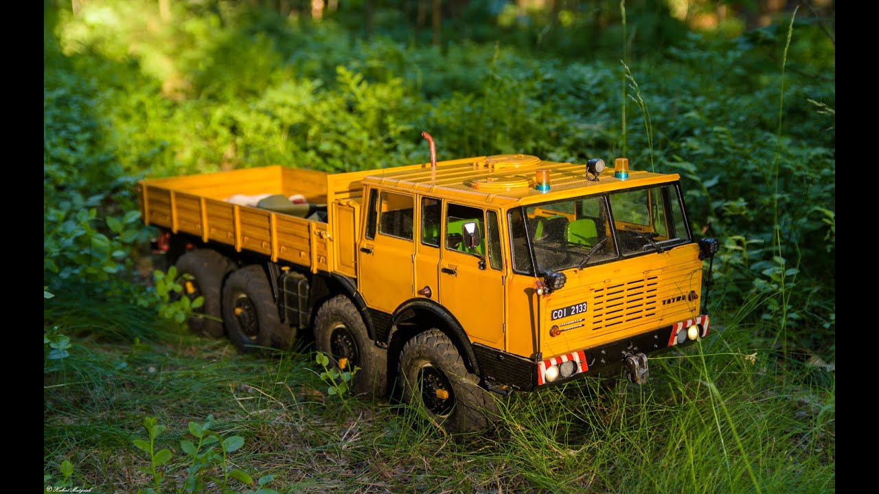 Tatra 813 Kolos 8x8 Cross RC DC8 part 1/3 [pure sound of model] - YouTube