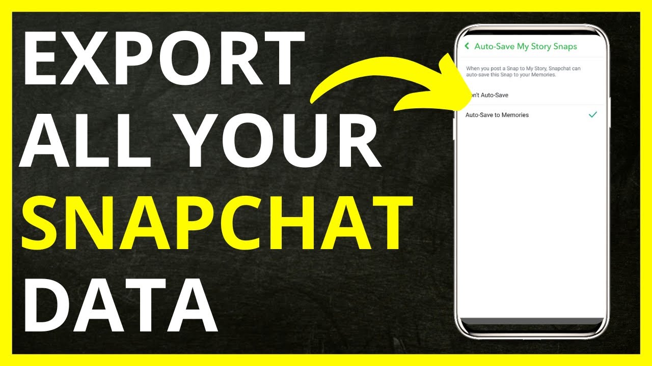 How to Export All Your Snapchat Data Photos, Snaps, Videos in 2024 ...