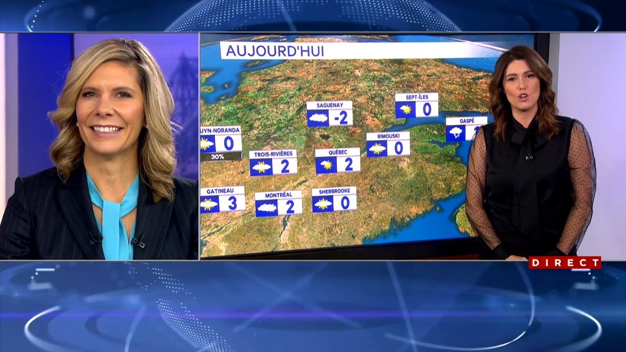 Québec - La présentatrice météo Emilie Brassard émet un avis de ...