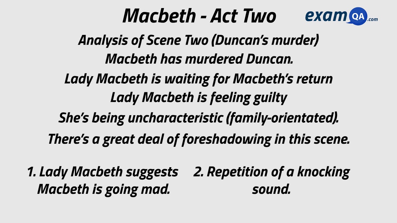 Macbeth: Act Two Analysis | English Literature - YouTube