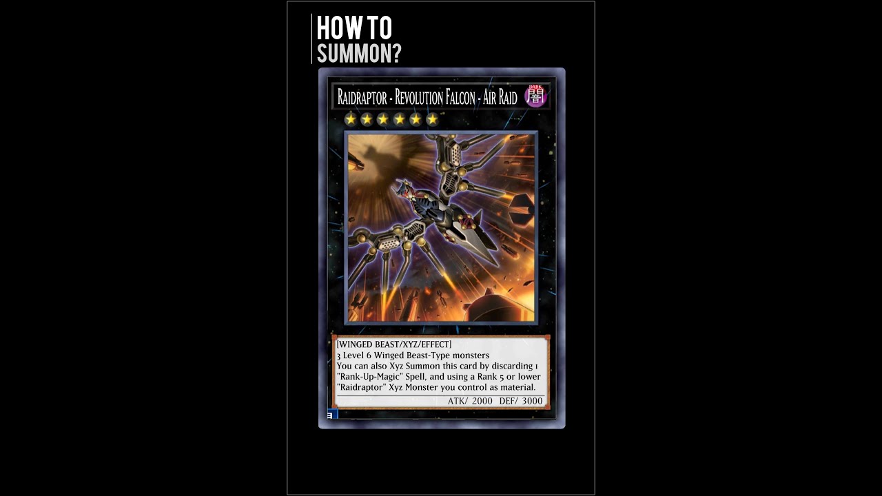 Yugioh Duel Links - HOW to summon Raidraptor - Revolution Falcon - Air ...