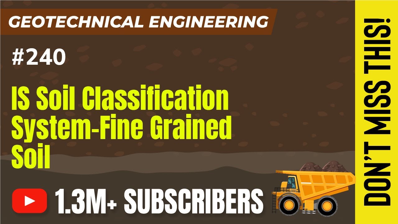 IS Soil Classification System Fine Grained Soil - Geotechnical ...