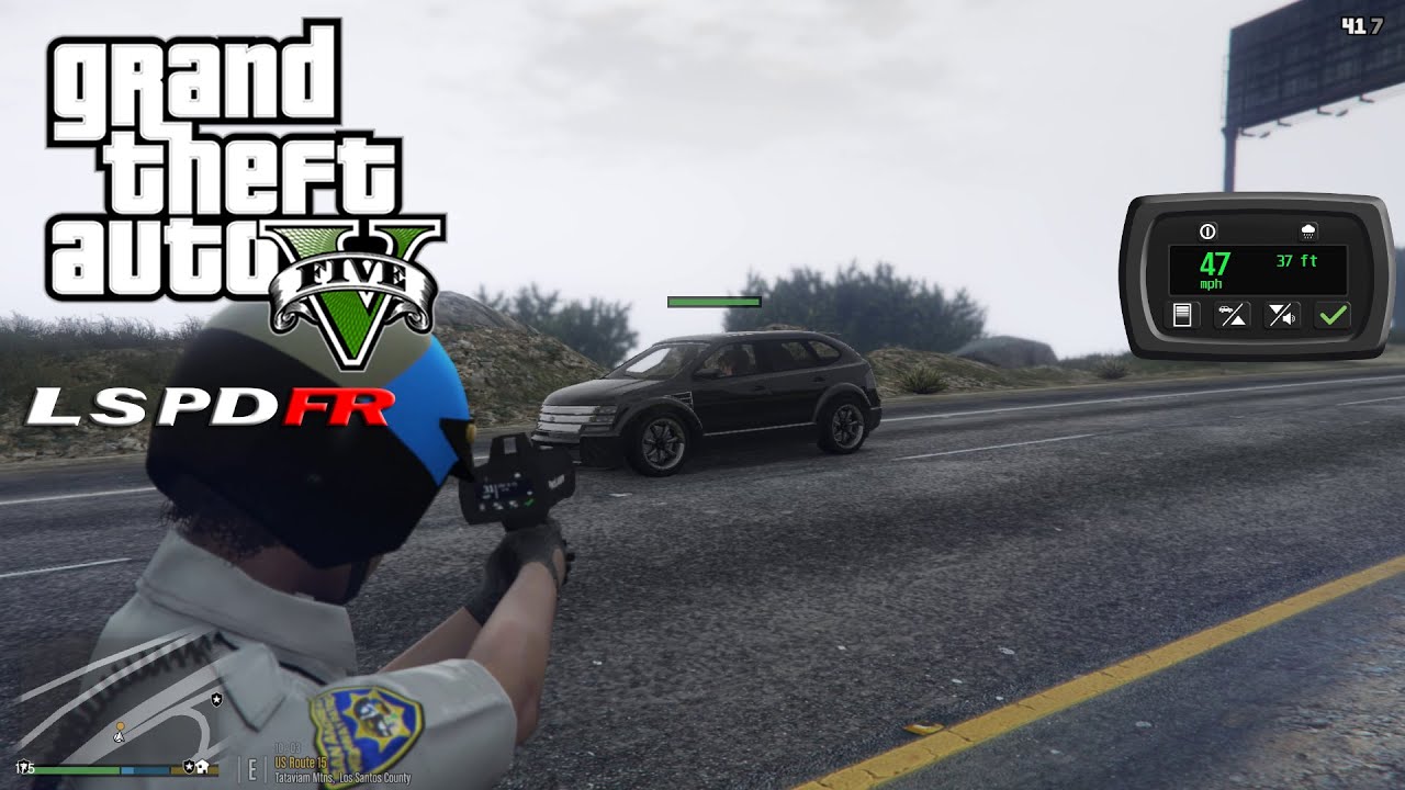 LSPDFR | EP 367 - Radar Gun Plugin Script - YouTube