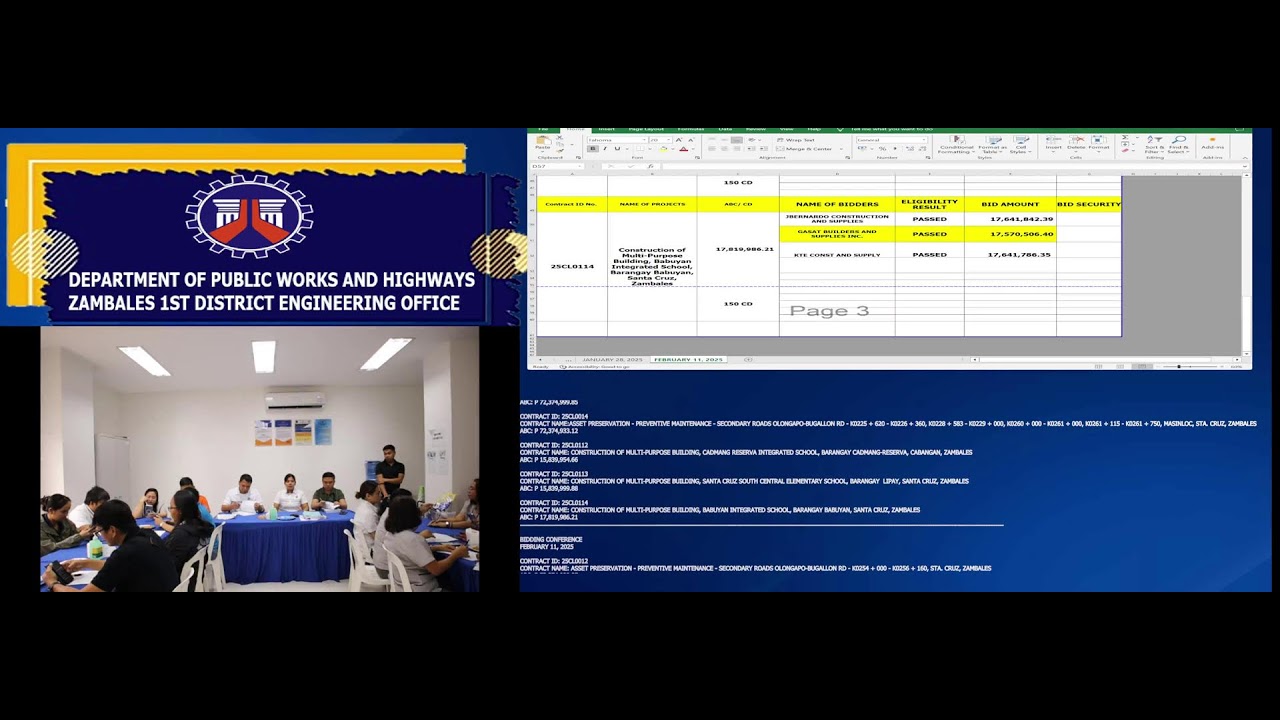 BIDDING CONFERENCE (CIVIL WORKS) February 11, 2025 - YouTube