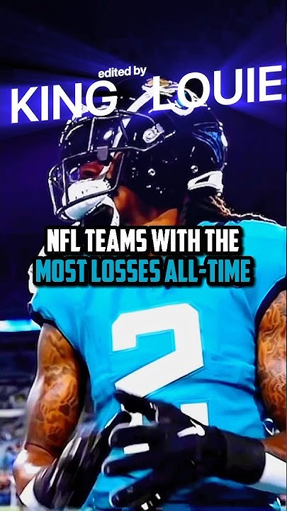 NFL Teams With The Most Losses All-time #nfl #shorts - YouTube