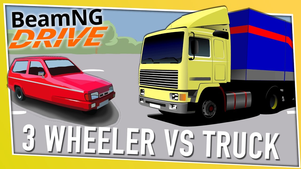 3 Wheeler VS GIANT TRUCK | BeamNG drive #12 - YouTube