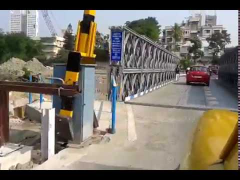 Temporary Bailey Bridge Against Majherhat Bridge Between New Alipore ...