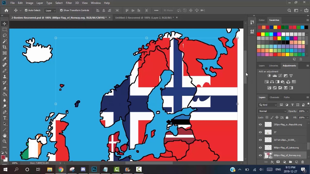 Europe - Flag Map Time-lapse | Part 3: Flags (original) - SRPFC - YouTube