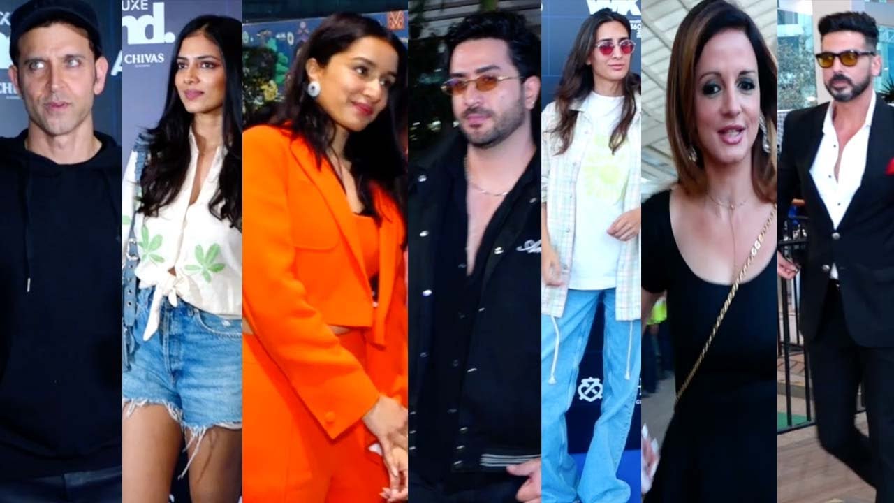 Hrithik Roshan, Shraddha Kapoor, Sussanne, Aly Goni and attended AJIO ...