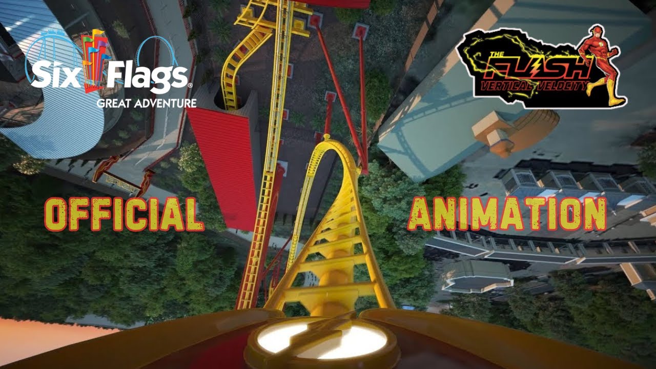 Official Animation of Flash Vertical Velocity at Six Flags Great ...