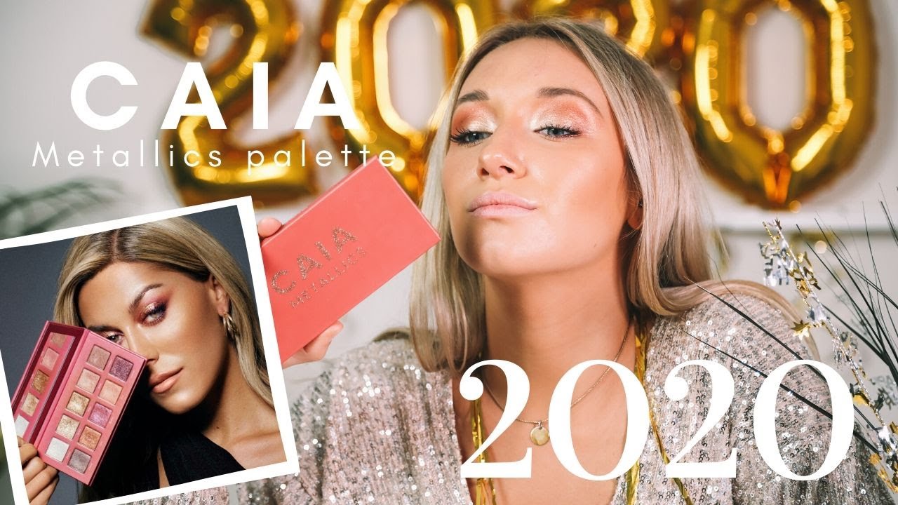 NYÅRSSMINKNING 2020 MED CAIA COSMETICS METALLICS PALETTE - YouTube