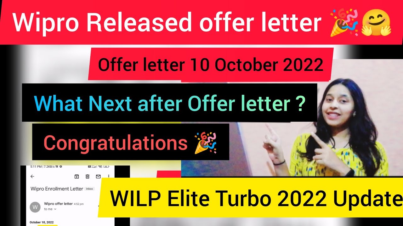 Wipro Released Offer letter 10 Oct 2022 Update|What next ?| Latest ...
