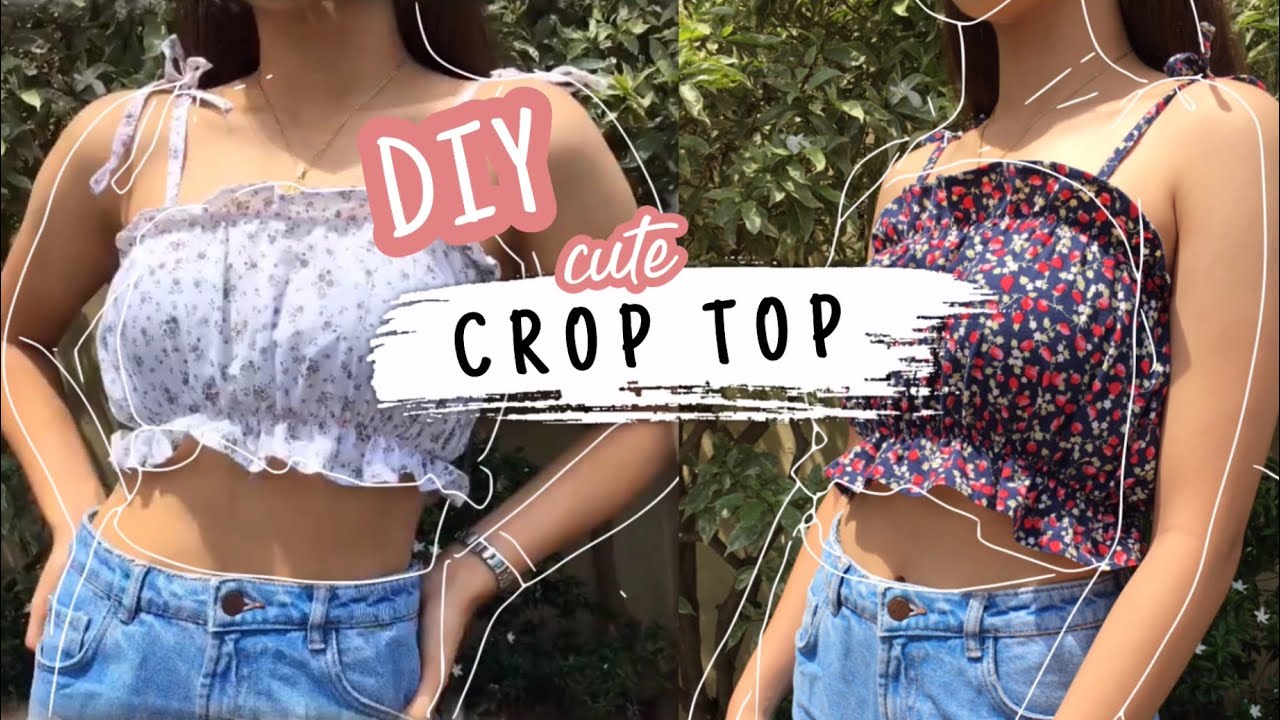 DIY CUTE CROPTOP | super ez!! - YouTube