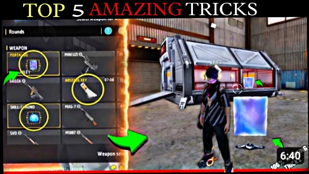 Free Fire Top 5 Trick And Tips😱 || Free Fire Tips And Tricks 2023- Sr ...
