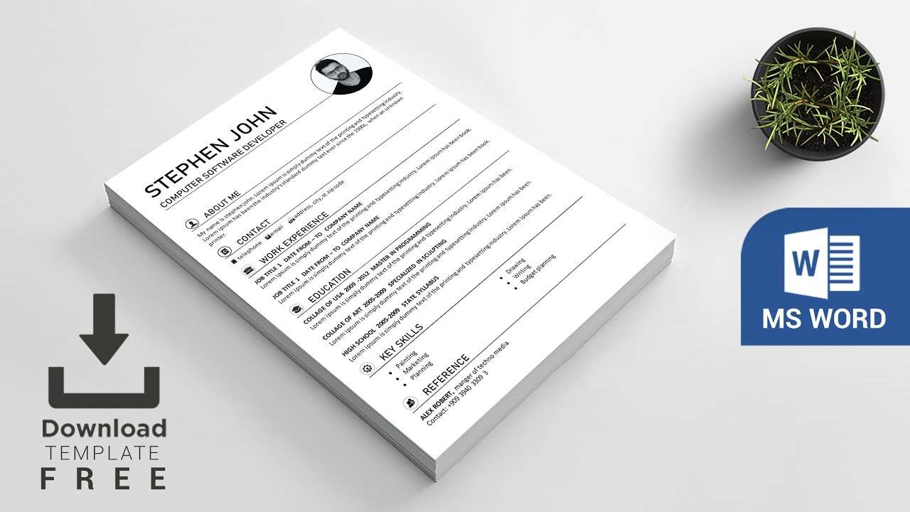 Resume Making Tutorial II How to Create a Resume in MS Word - YouTube