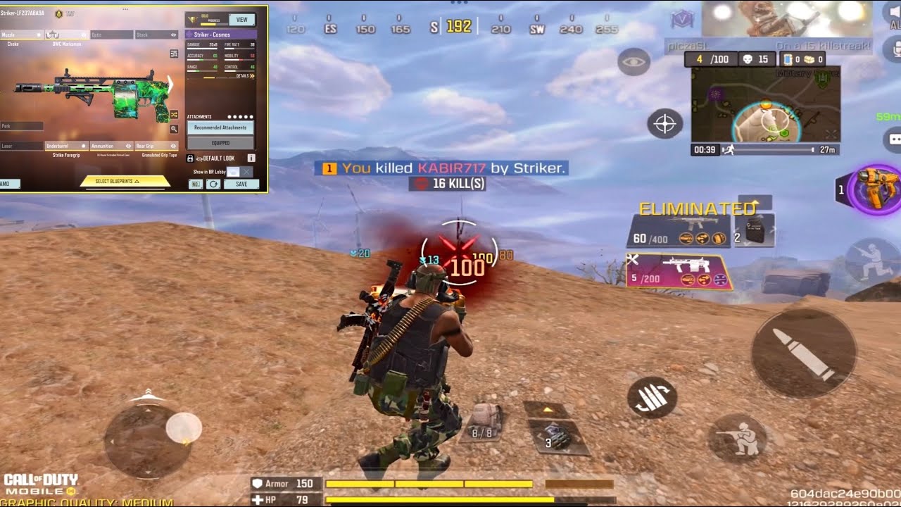 2 SHOT KILL BEST STRIKER LOADOUT CODM BR | BEST STRIKER GUNSMITH in ...