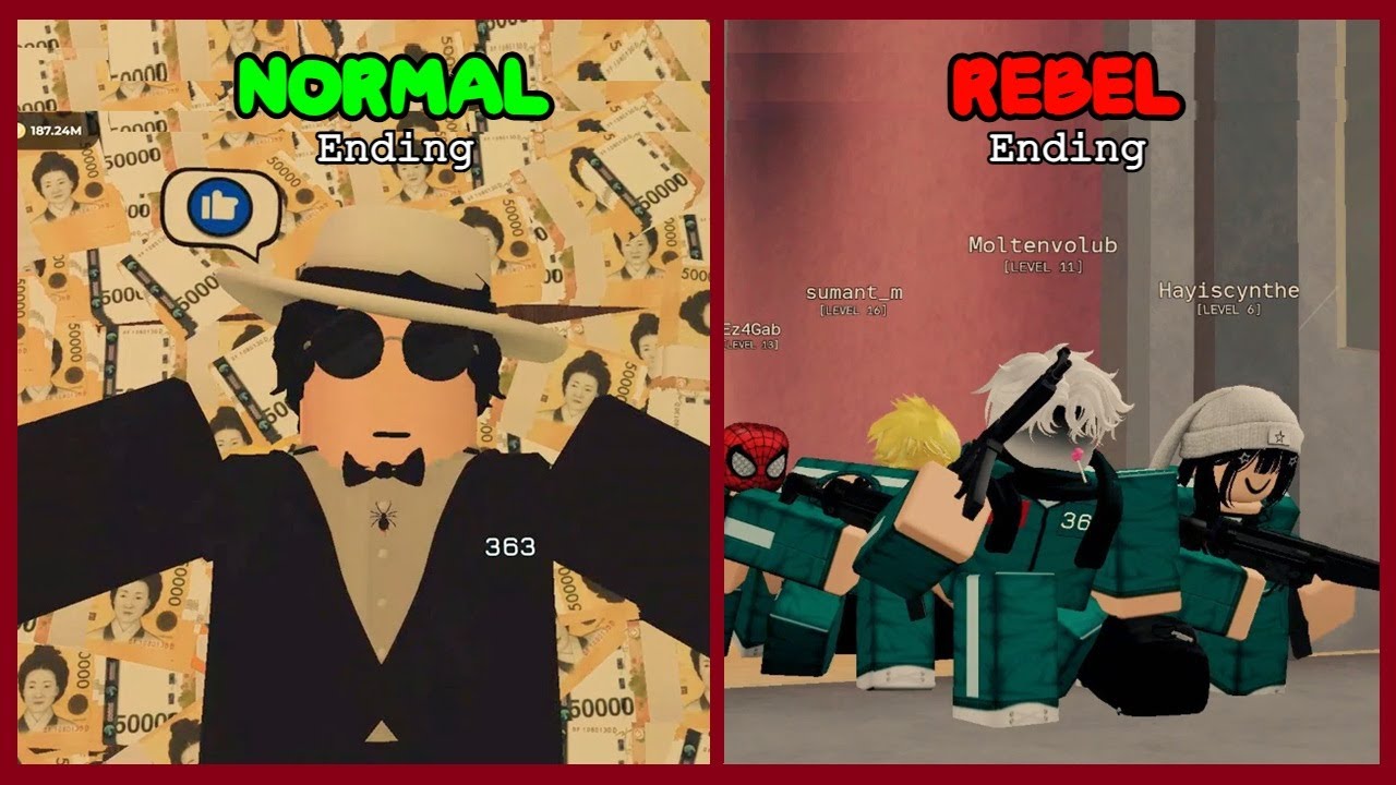 Ink Game All Endings Walkthrough [Normal + Rebel Ending] - YouTube