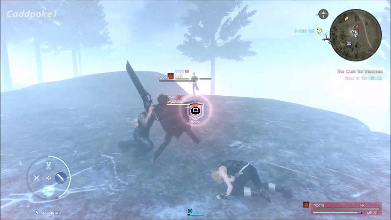 Final Fantasy XV Noctis vs Ignis, Gladiolus & Prompto - YouTube