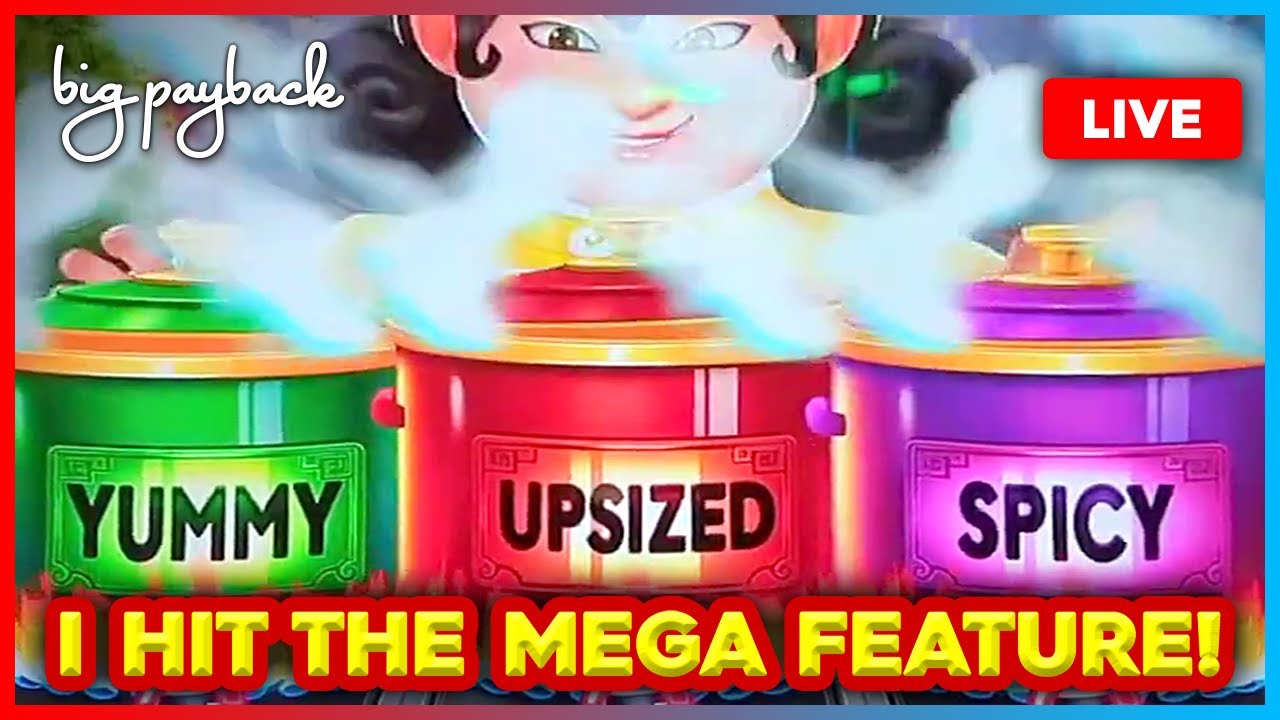 🔴 MEGA FEATURE LIVE!! Big Hot Flaming Pots Slot - OMG!!! - YouTube