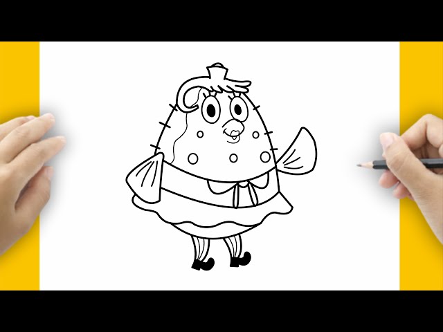 How To Draw Mrs Puff From Spongebob Squarepants Printable Drawing My