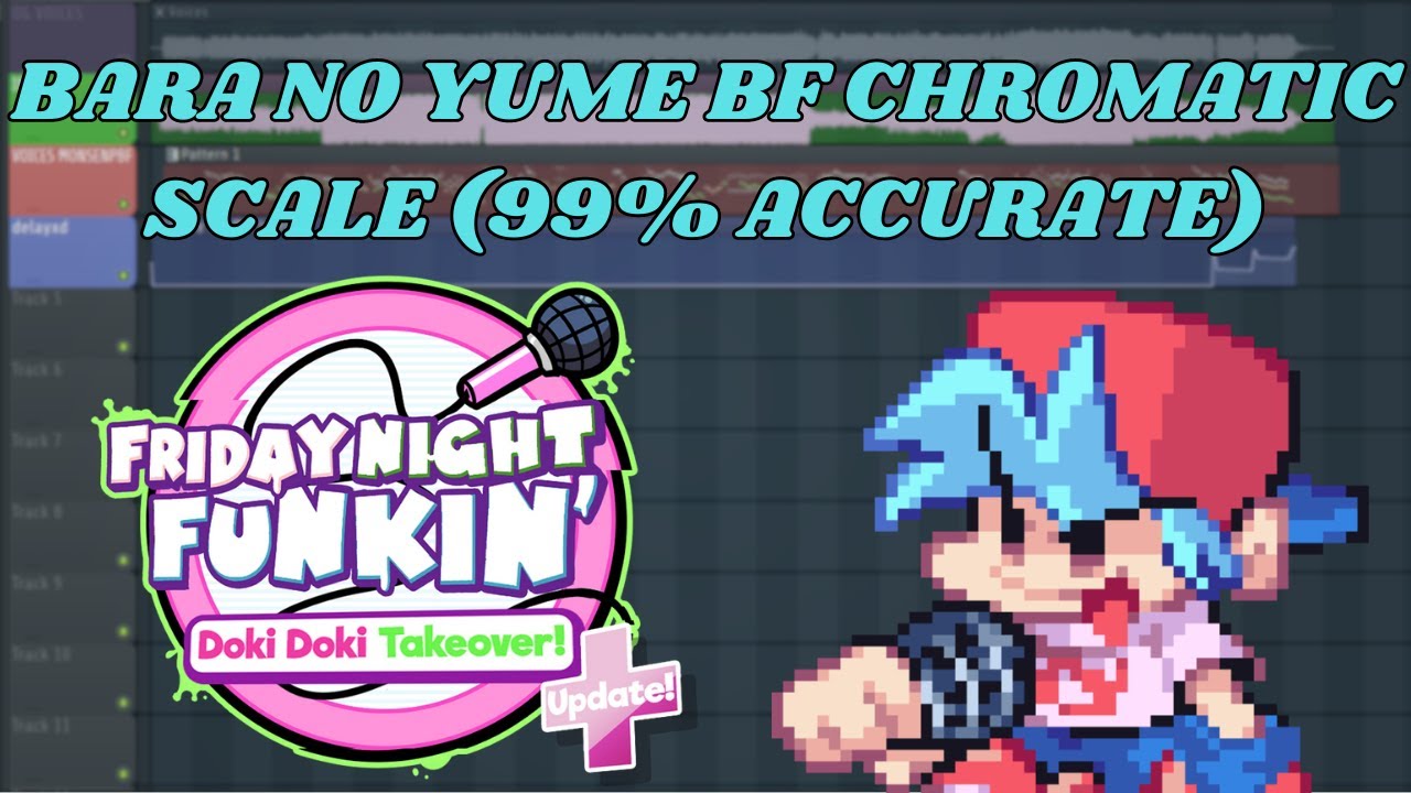 FNF - Bara No Yume BF Chromatic Scale Fan recreation (Download In Description) [Plus Phantasm ...