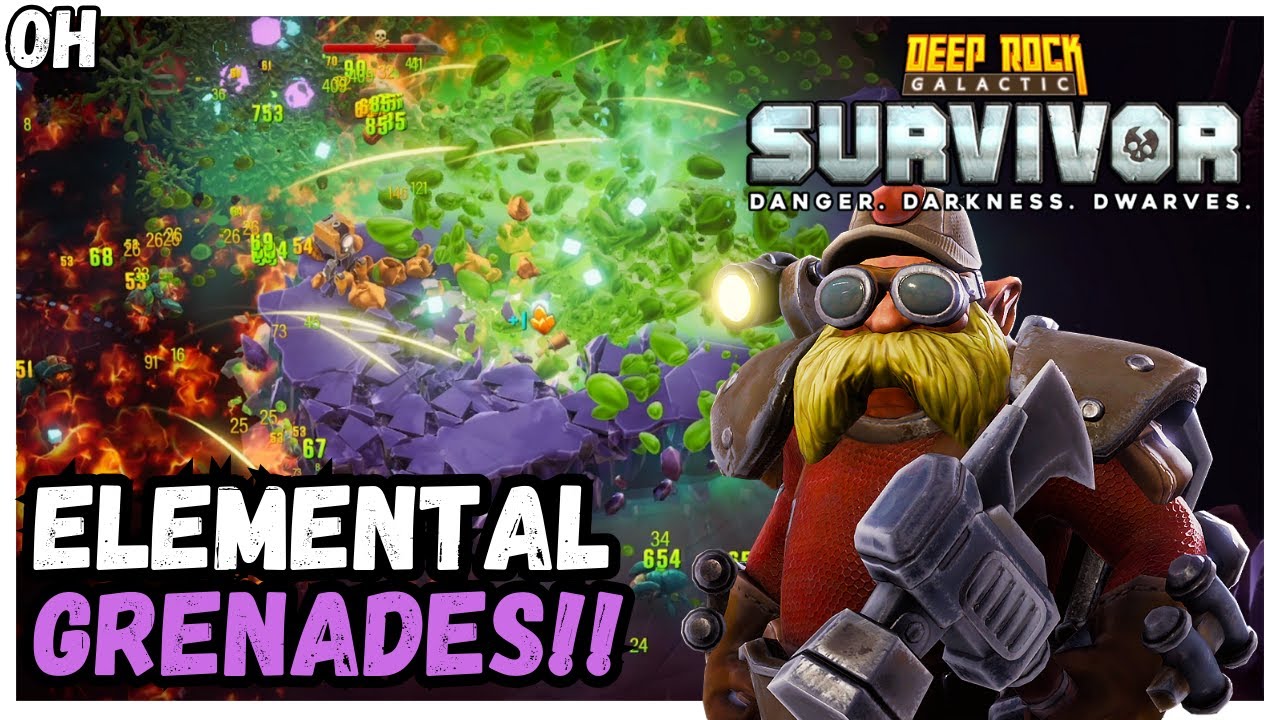 Elemental Grenades!! Deep Rock Galactic: Survivor! - YouTube