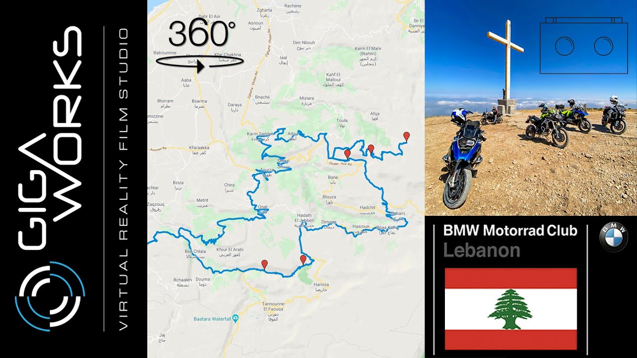 360 Video Motorbike Ride - Northern Lebanon - YouTube