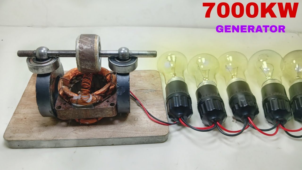 Self Running Machine 7000KW 230V Electricity Energy Generator How To ...