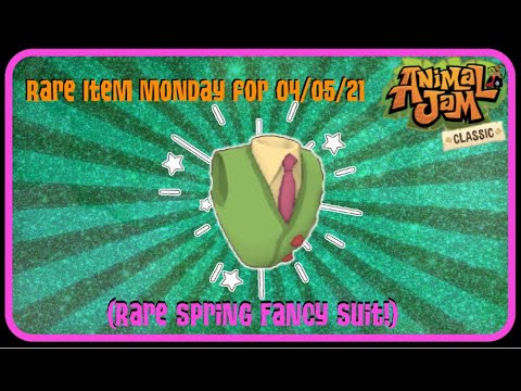 ANIMAL JAM CLASSIC: Rare Item Monday for 04/05/21 (Rare Spring Fancy ...