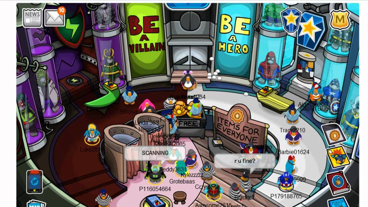 Club Penguin - Marvel Superhero Takeover Party 2012 Walkthrough - YouTube