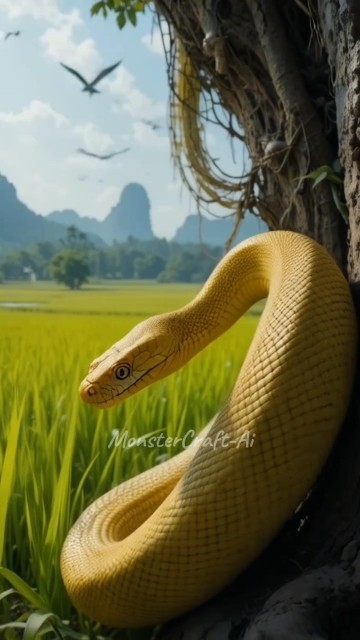 Ai | Monster | Giant Yellow Snake Appears in the Wild. - YouTube