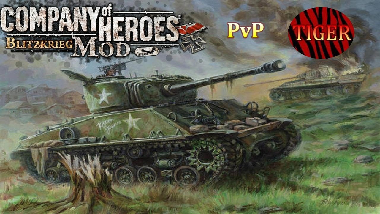 CoH Blitzkrieg Mod PvP _ US Armor Gameplay - YouTube