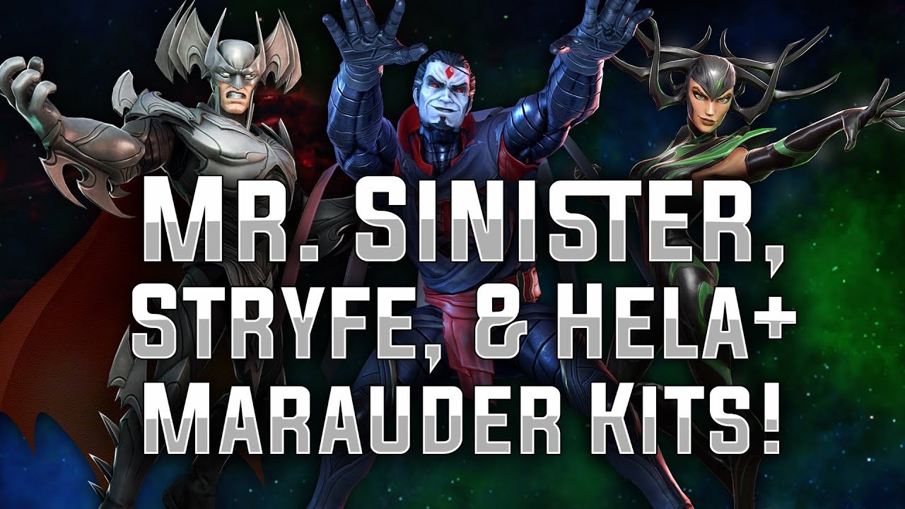 Mr. Sinister, Stryfe, & Hela + Marauder Kits! - MARVEL Strike Force ...