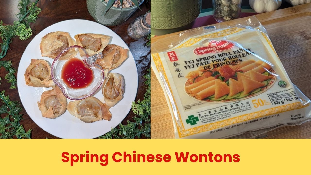 Spring Chinese Wontons Recipe | How to Make Vegetable Wontons | Ramazan ...