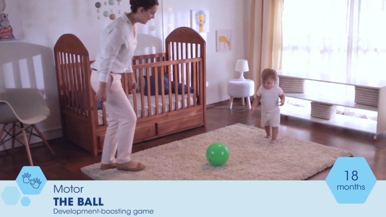 Motor Development Game for 18 Month Old Toddlers (The Ball) | Playing ...
