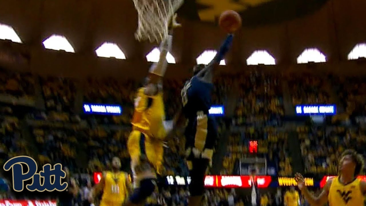 Pitt's Sidy N'Dir Dunk Posterizes West Virginia Defender - YouTube