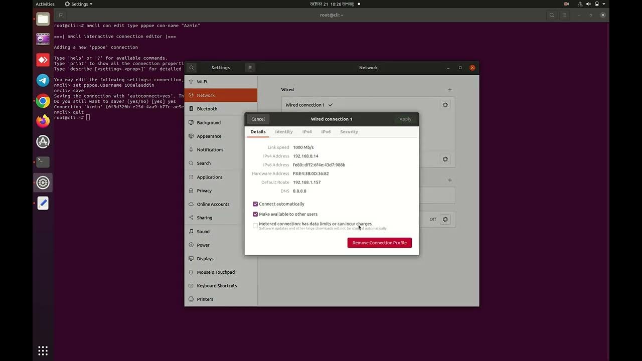 How to set up dial up connection on Ubuntu 20.04 - YouTube