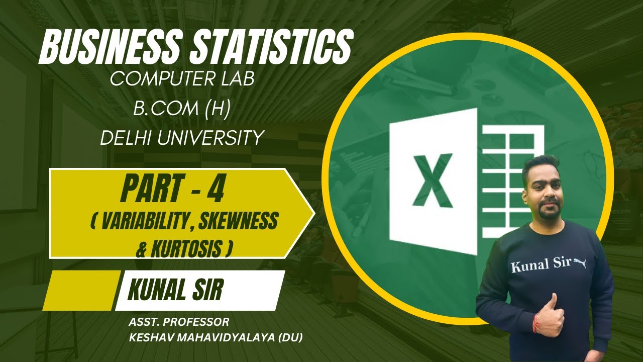 BUSINESS STATS. EXCEL PART 4 - YouTube