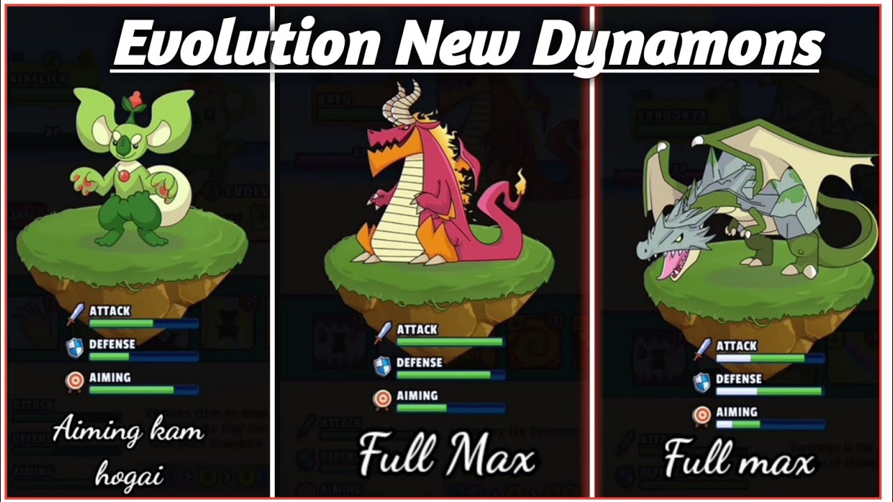 Evolving All Dynamons In Dynamons World 😍|Dynamons Evolution Update In ...