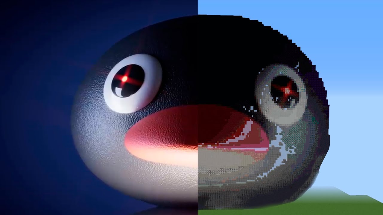 Noot noot 8k Vs Pixel Art minecraft (Noob VS Pro VS Hacker) - YouTube