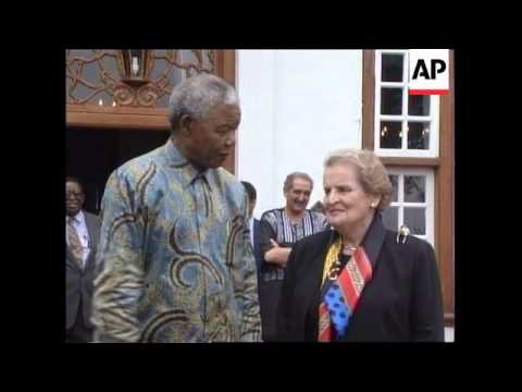 South Africa - Albright meets Mandela