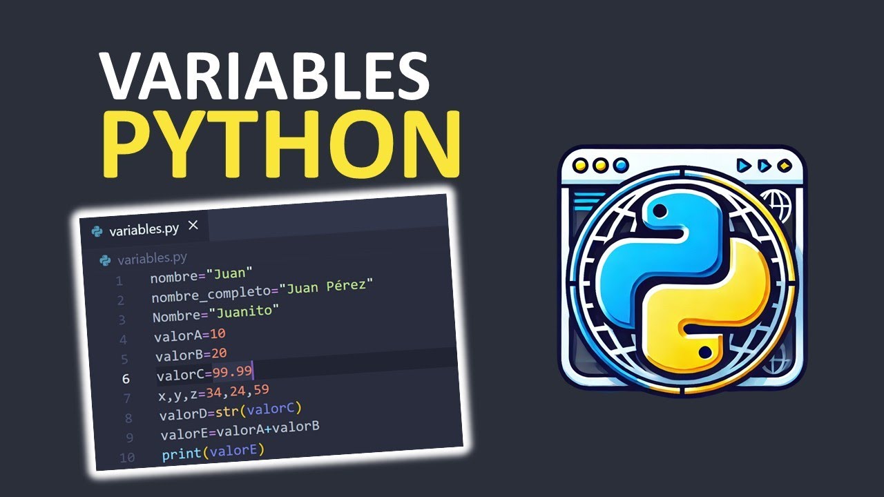 Programación Python Desde Cero Variables En Python Ejemplos Youtube 9912