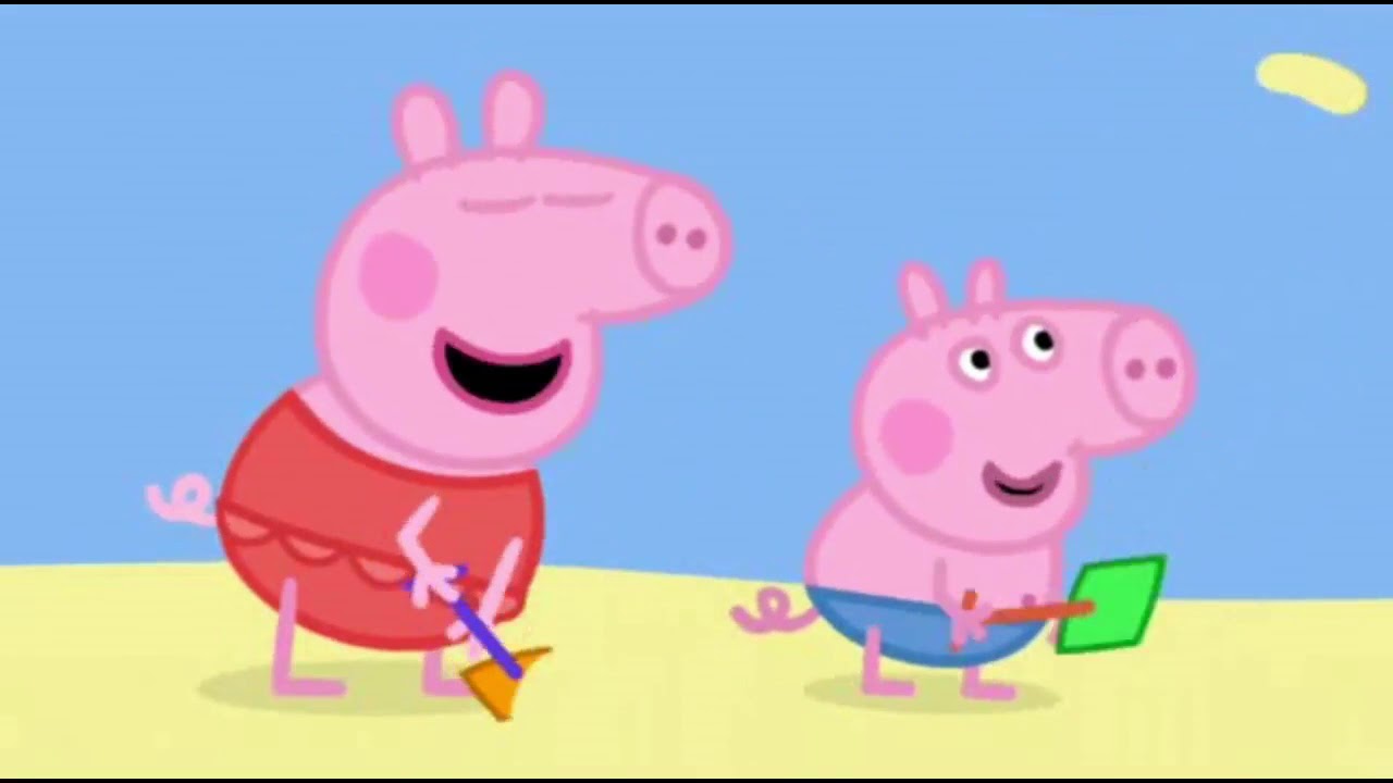 Peppa Pig English - At the Beach || Full Episode || - YouTube