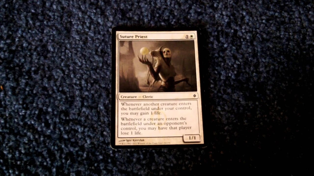 Magic the gathering (MTG) card review Suture Priest - YouTube