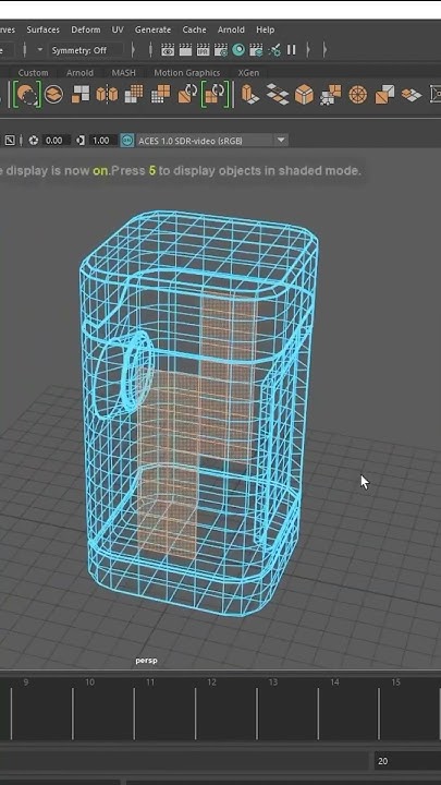 Hard Surface Modeling Maya #mayatutorial #mayamodeling #shorts - YouTube
