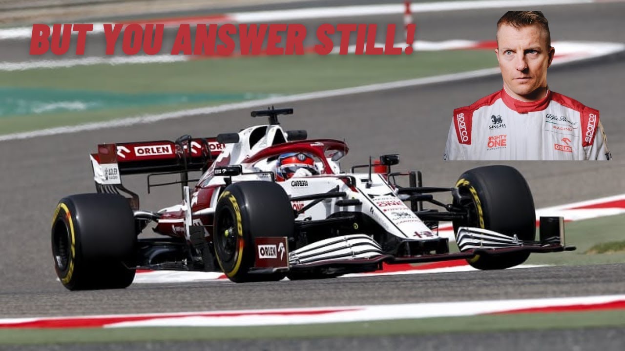 Kimi Raikkonen's funny radio confusion with his engineer. (2021 Bahrain ...