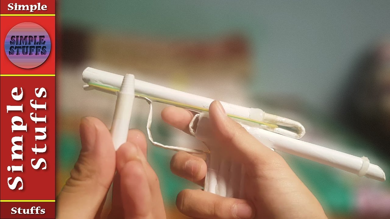How to Make a Paper Gun That Shoots Paper Bullets With Trigger - YouTube