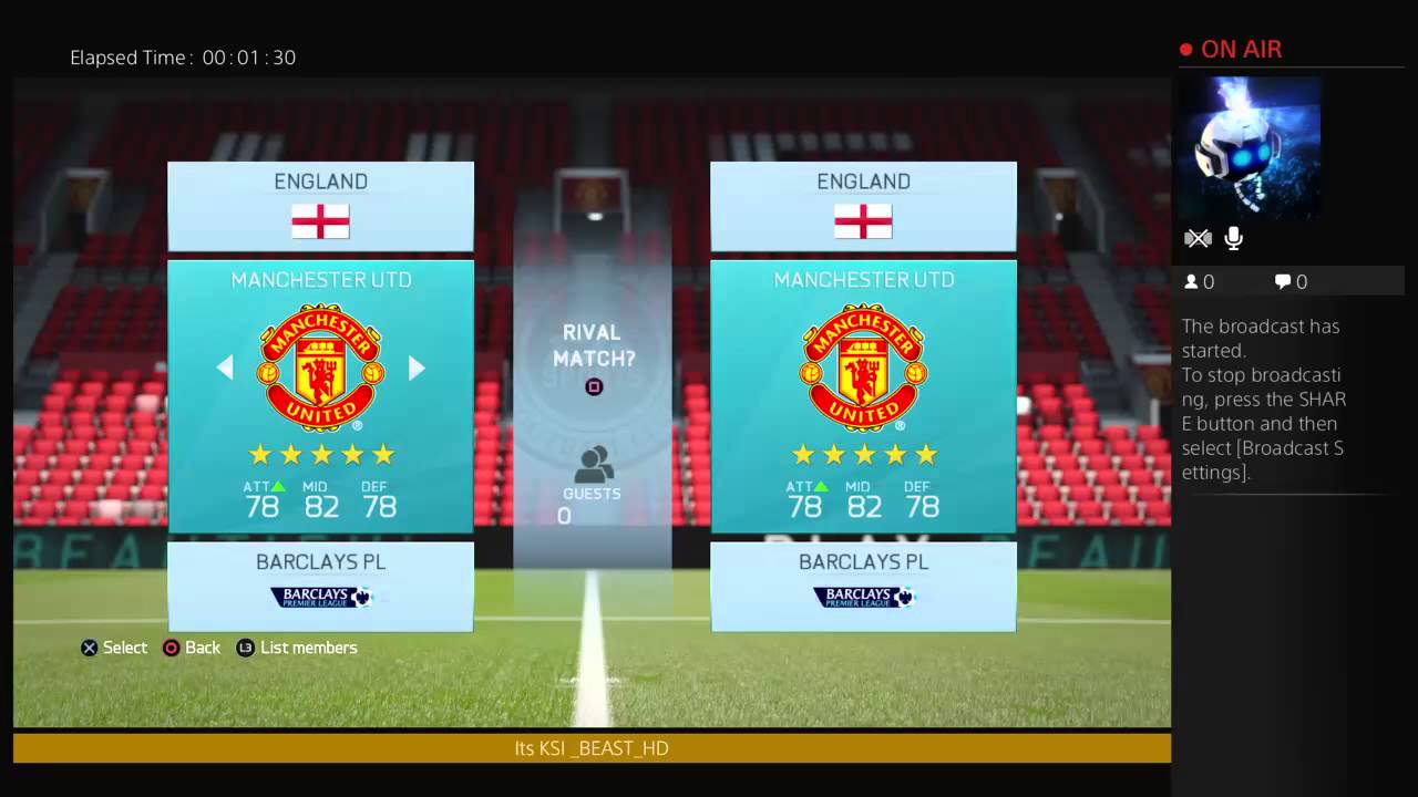 KSI_BEAST_HD's Live PS4 Broadcast - YouTube