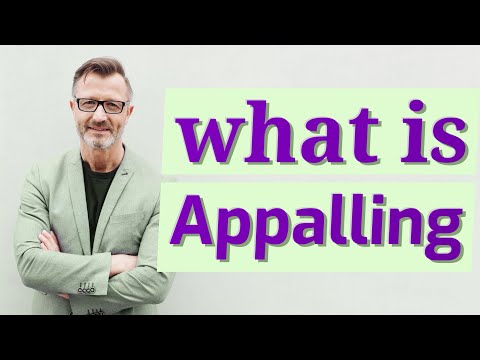 Appalling | Definition of appalling 📖 📖 📖
